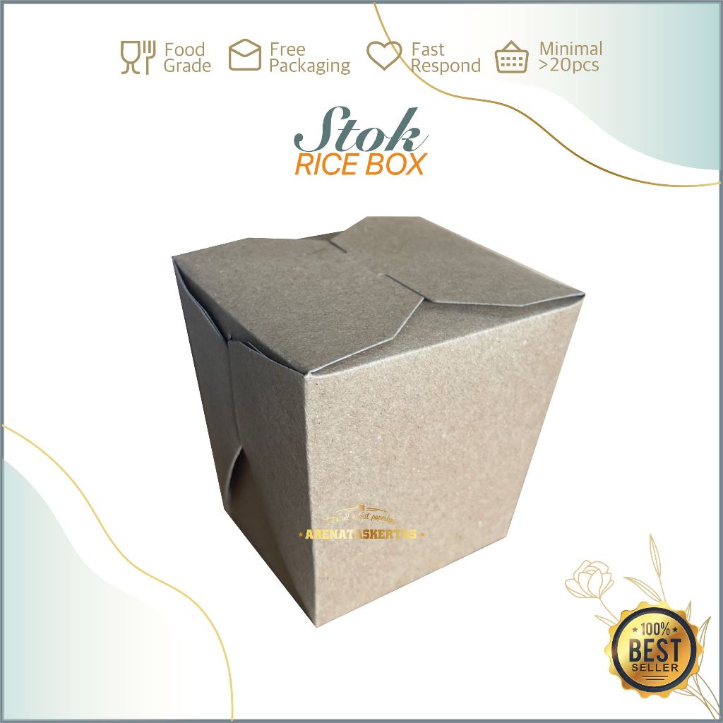 Jual FOOD PAIL ECO (S/M/L) , RICE BOX PAPER, KOTAK MAKAN KERTAS ...