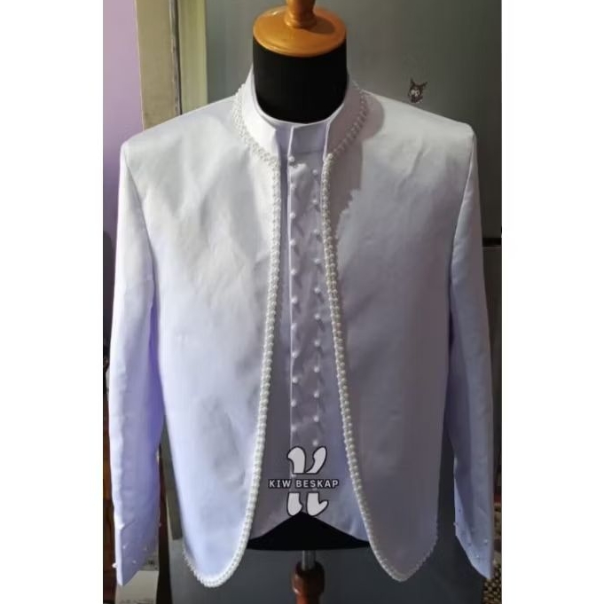 Jual Beskap Pengantin / Beskap Adat Jawa Tabur Mutiara | Shopee Indonesia