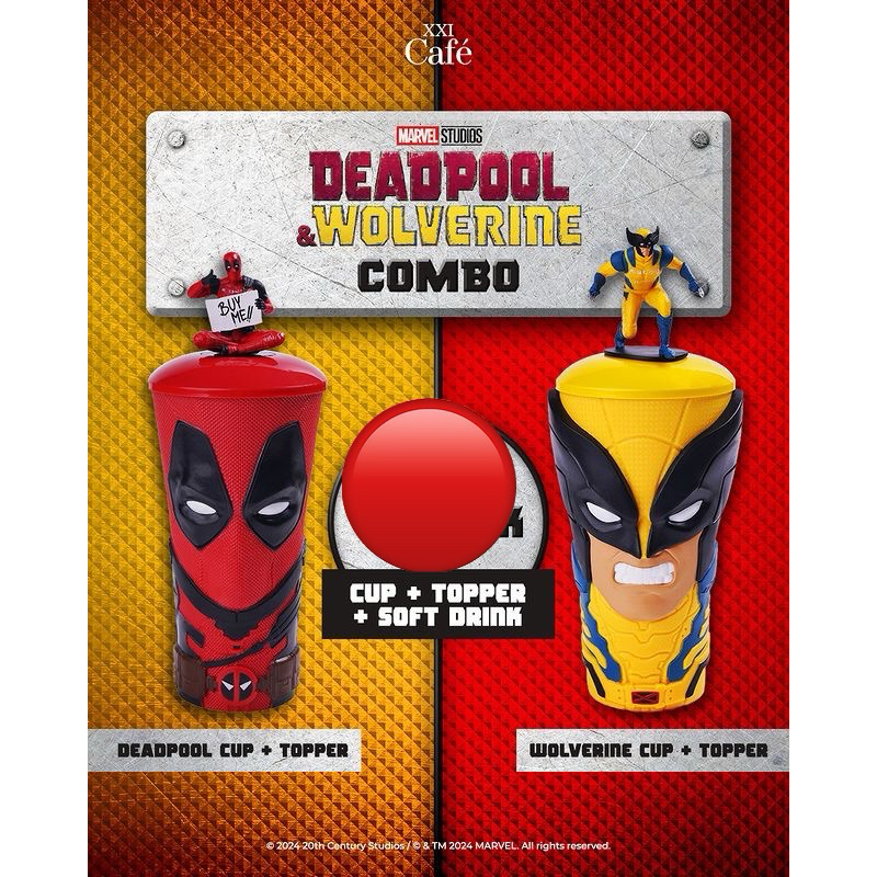 Jual DEADPOOL & WOLVERINE CUP TUMBLER TUMBLR XXI ORIGINAL | Shopee ...