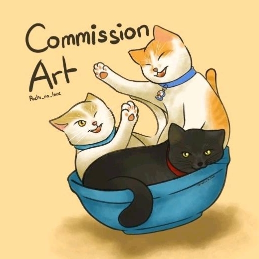 Jual Art Commission | Cat Doodle | Jasa Gambar Kucing | Shopee Indonesia