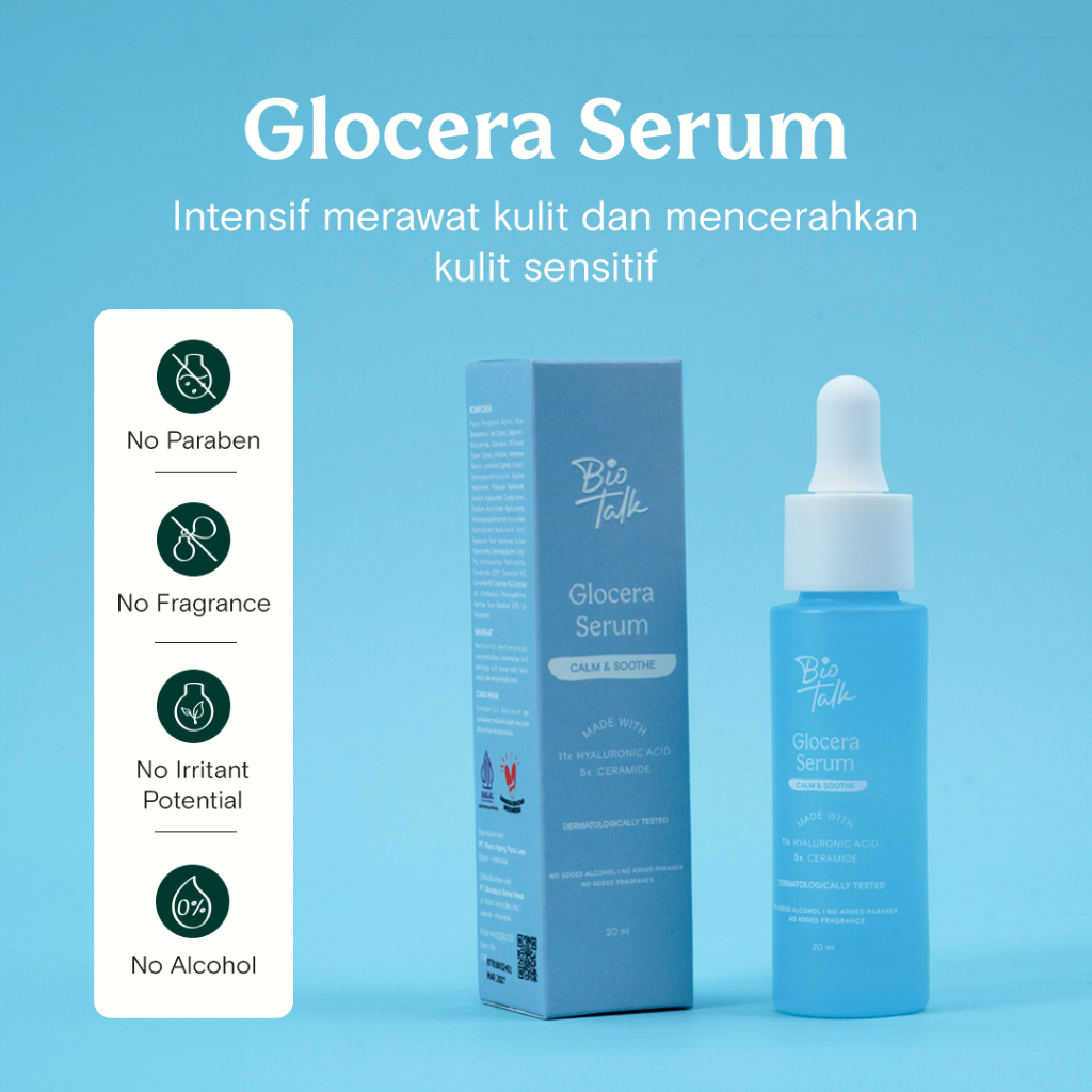 Jual Biotalk Glocera Serum with 11x Hyaluronan dan 5x Ceramide ...