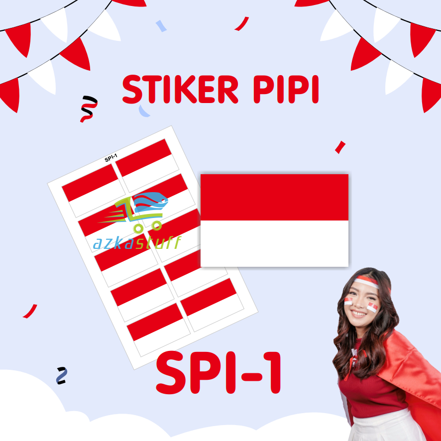 Jual Stiker Pipi Bendera - Sticker Pipi Merah Putih - indonesia 17 ...