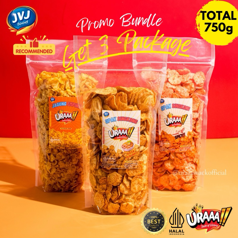 Jual BUNDLE GET 3 PACKAGES 250 GRAM URAAA!! JAGUNG MARNING, OPAK ...