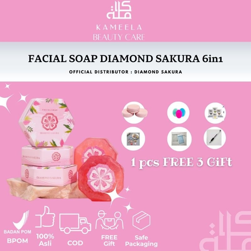 Jual Diamond Sakura Face soap / sabun muka BPOM (Bisa COD ...