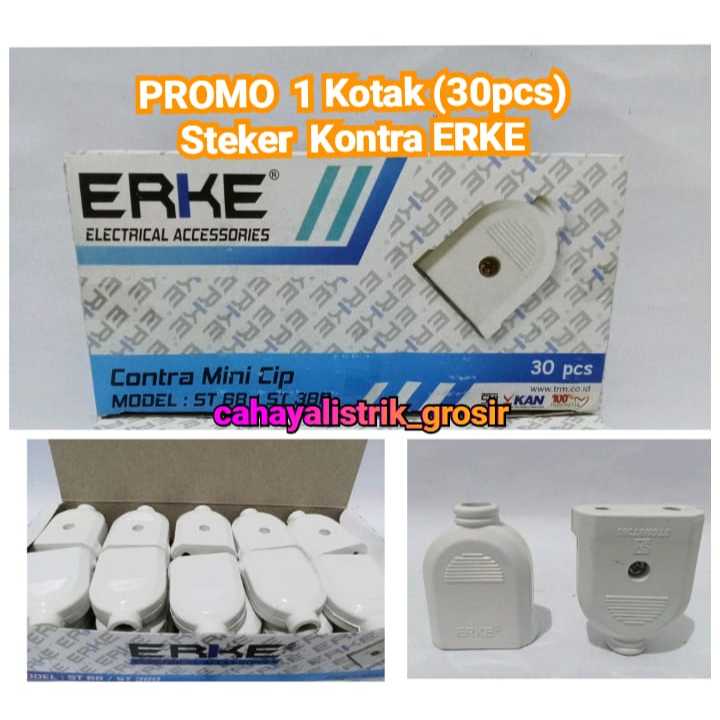 Jual Steker Kontra ERKE / PROMO 1 Kotak (30pcs) Steker Gepeng / Contra Mini Cip Erke ST 380 ...