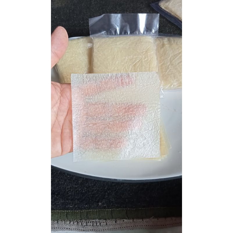 Jual kulit tahu halal tidak asin ukuran 10x10/kulit kembang tahu tawar ...