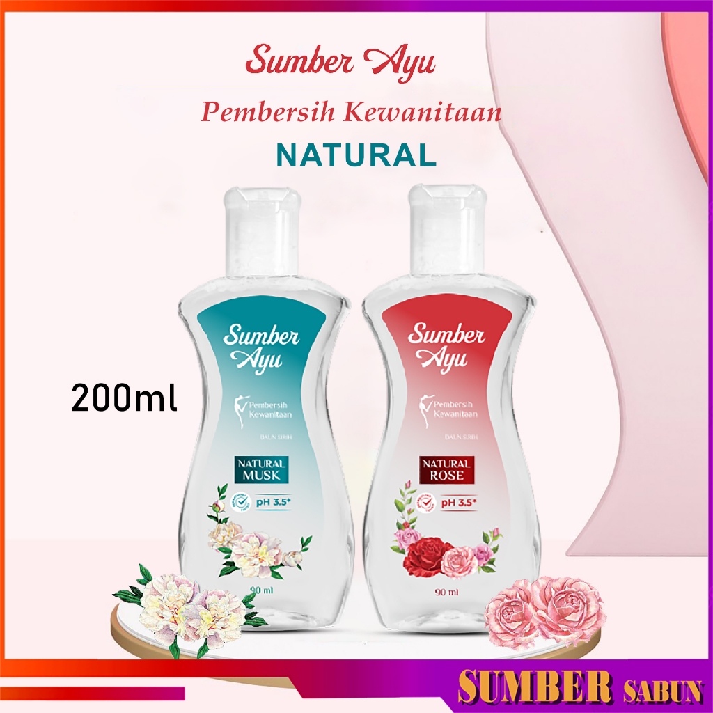 Jual Sumber Ayu Pembersih Kewanitaan Natural Rose Musk 200ml | Shopee ...