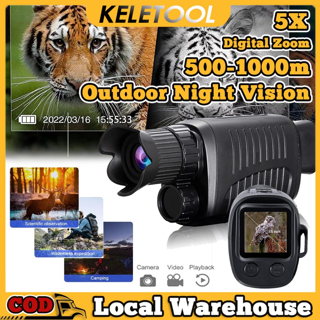 Jual night vision NV 5X Zoom Penglihatan Malam Monokular perangkat ...