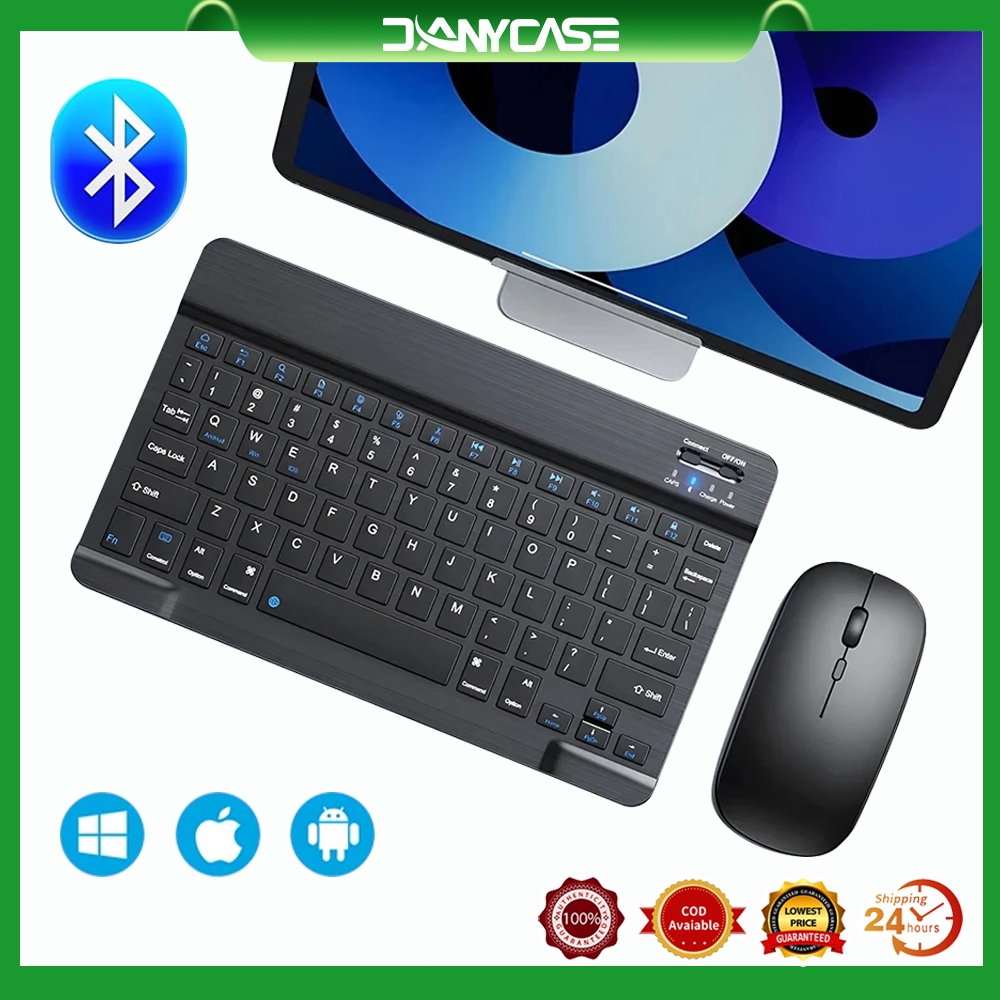 Jual DANYCASE Wireless Bluetooth Keyboard Mouse Tablet Keyboard for ...