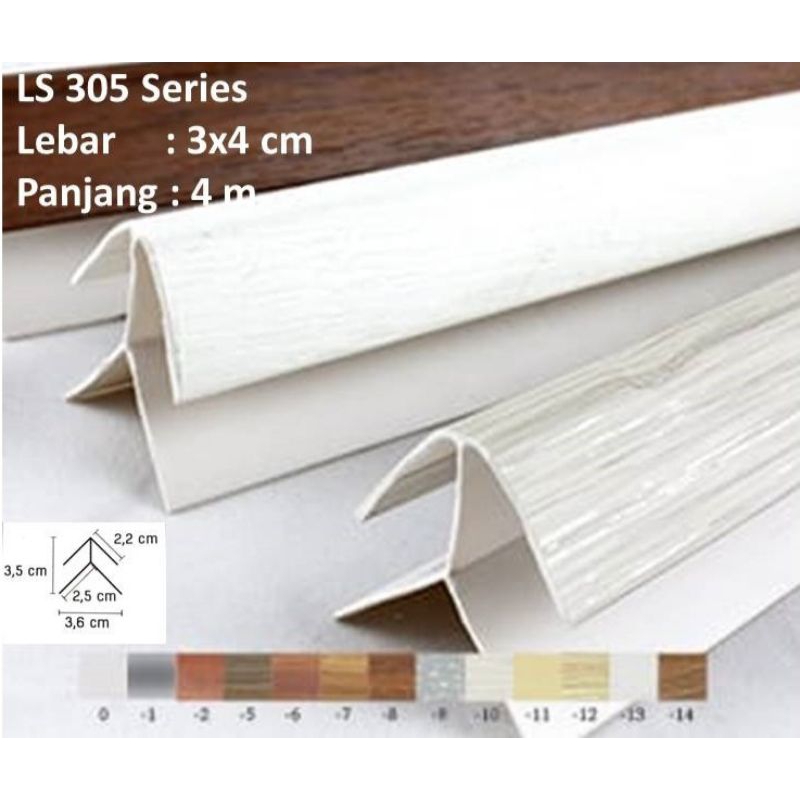 Jual list siku pvc list drop pvc Shunda Plafon pvc LS 305 series ...