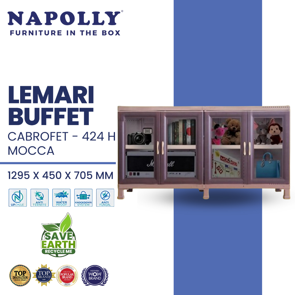 Jual Napolly Cabrofet 424 H - Lemari Buffet Serbaguna | Shopee Indonesia