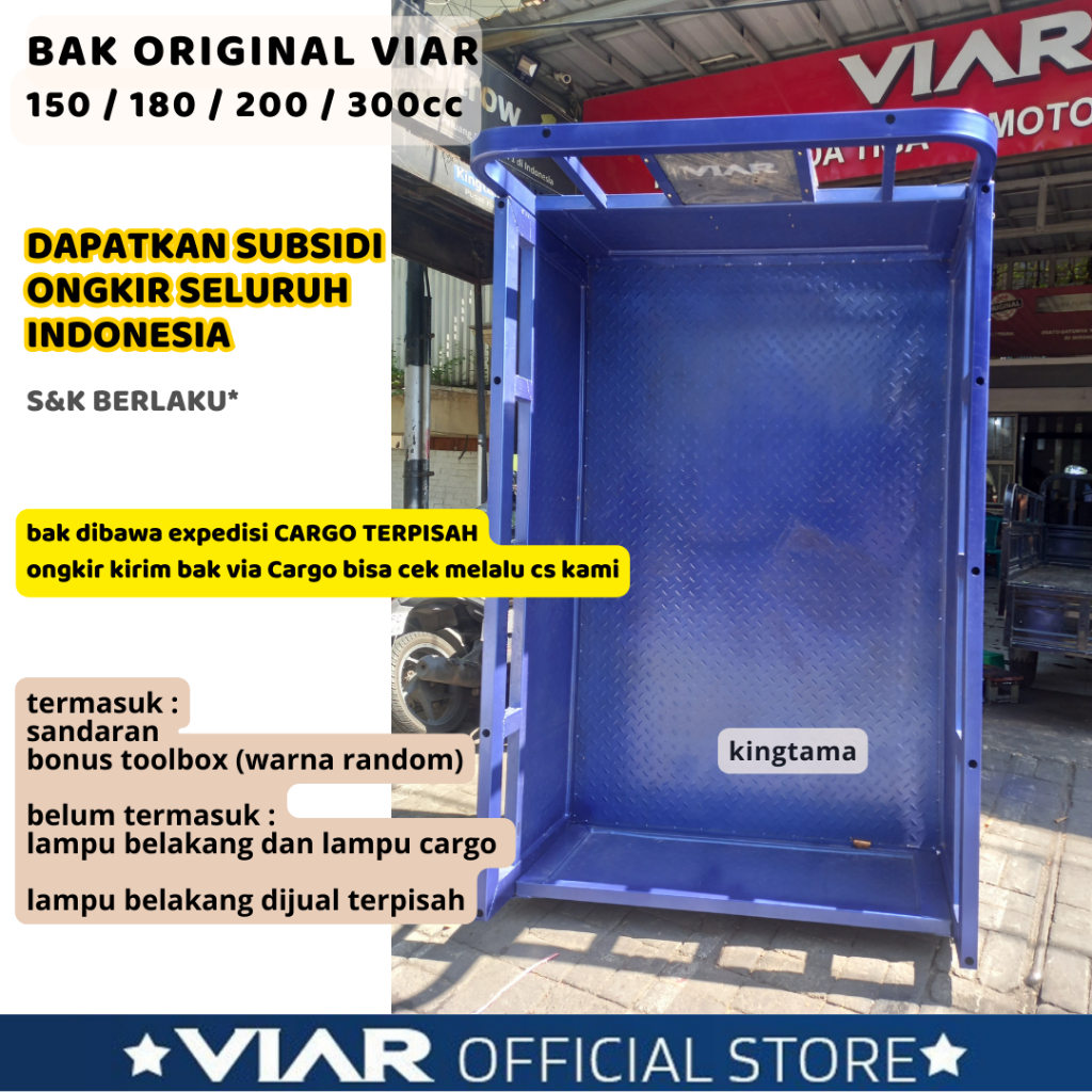 Jual BAK ORI KARYA 150R (PANJANG 150cm) VIAR MOTOR RODA TIGA | Shopee ...