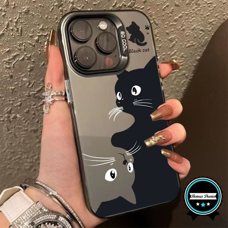 Jual SS928 Premium Matte Hard Casing Hp Black Cat For Samsung A06 A16 J2 Prime A02 M02 A03 A03s ...