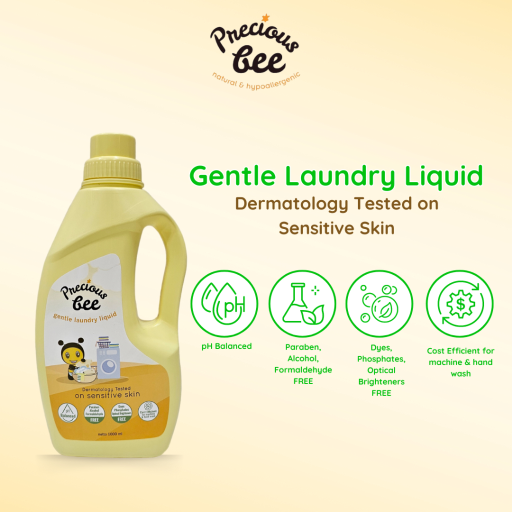 Jual Precious Bee isi 2 Gentle Laundry Liquid Detergent | Shopee Indonesia
