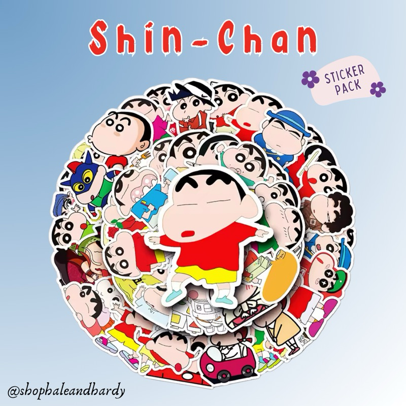 Jual Crayon Shin-Chan Sticker Pack | Stiker Sinchan Kartun Lucu Vinyl ...