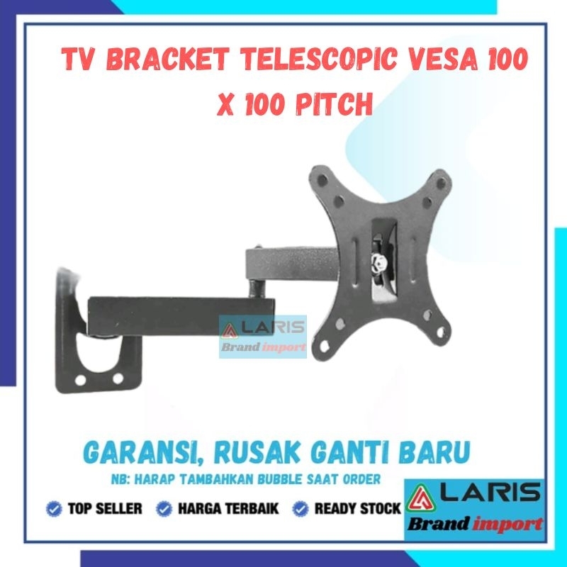 Jual Taffware Bracket TV Telescopic VESA 100 x 100 for 10-32 Inch TV ...