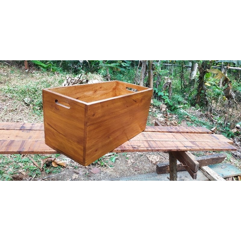 Jual wooden create box penyimpanan bok kayu bok serbaguna | Shopee ...