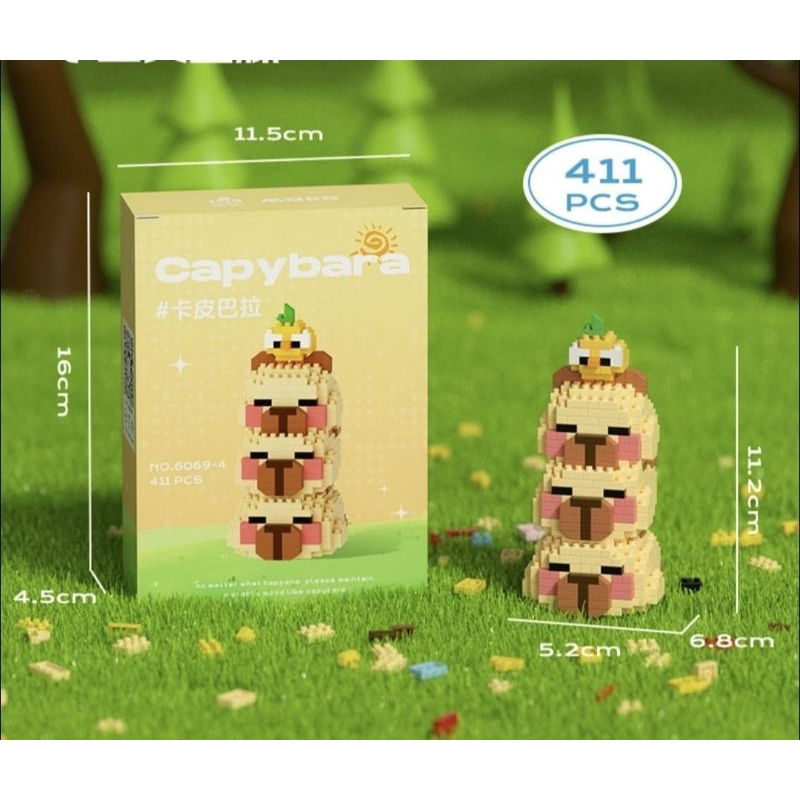 Jual READY Capybara bricks. Mini bricks capybara//CAPYBARA mini bricks ...