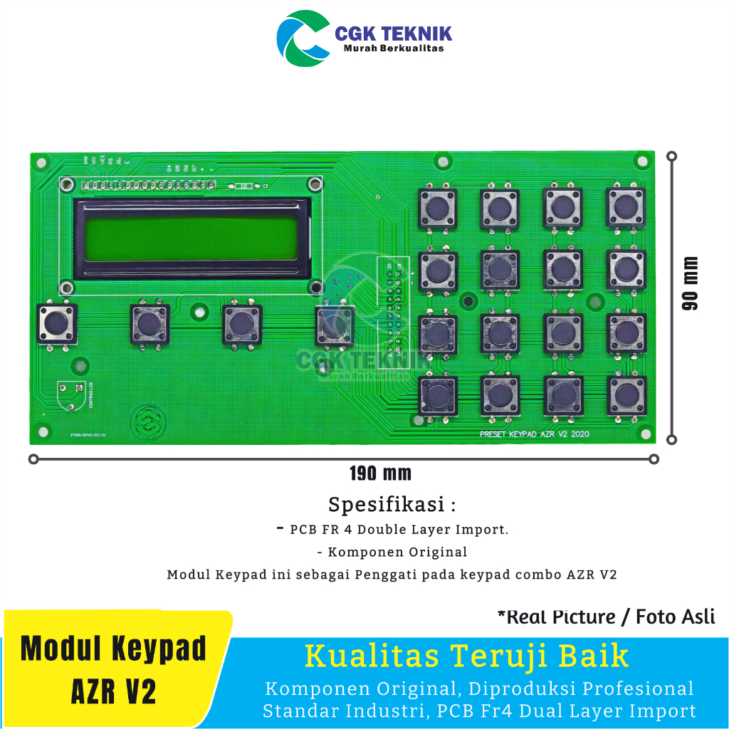 Jual CGK TEKNIK - Modul Tombol Keypad AZR V2 POM MINI Pengganti Keypad AZR V2 | Shopee Indonesia