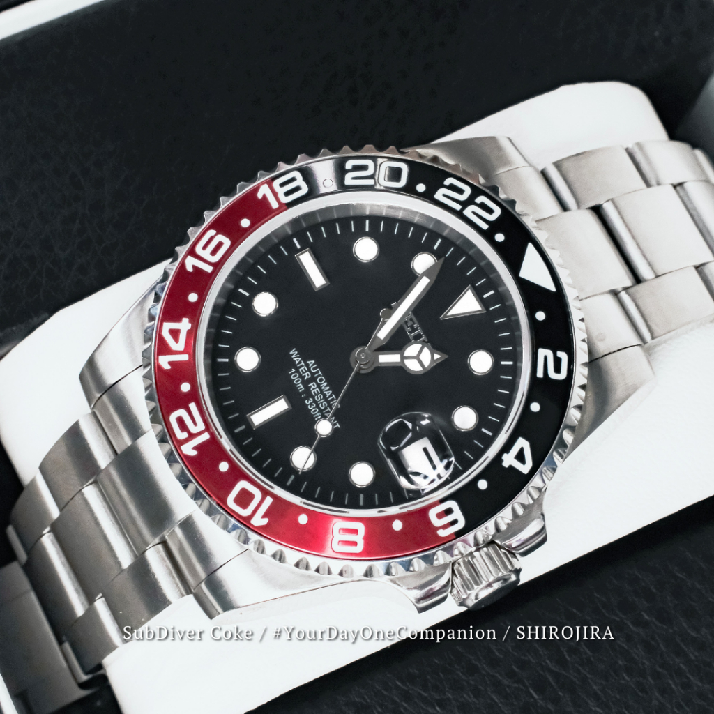 Jual Shirojira Seiko Mod Submariner Coke Mod Automatic NH35 | Shopee ...