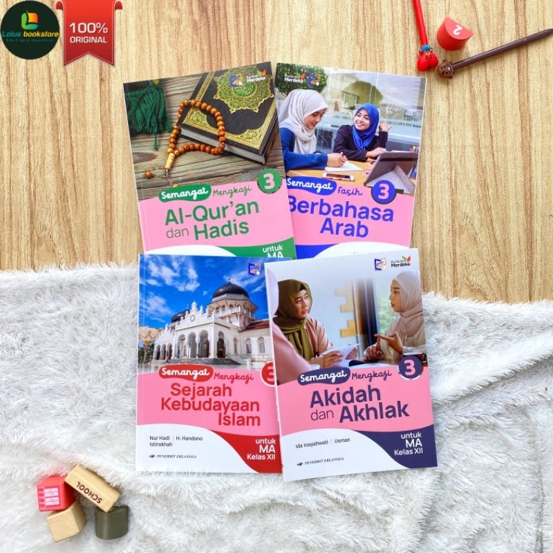 Jual Seri Semangat Mengkaji MA Kelas 12 - Bahasa Arab/Fikih/Akidah Akhlak/SKI/Quran Hadits ...