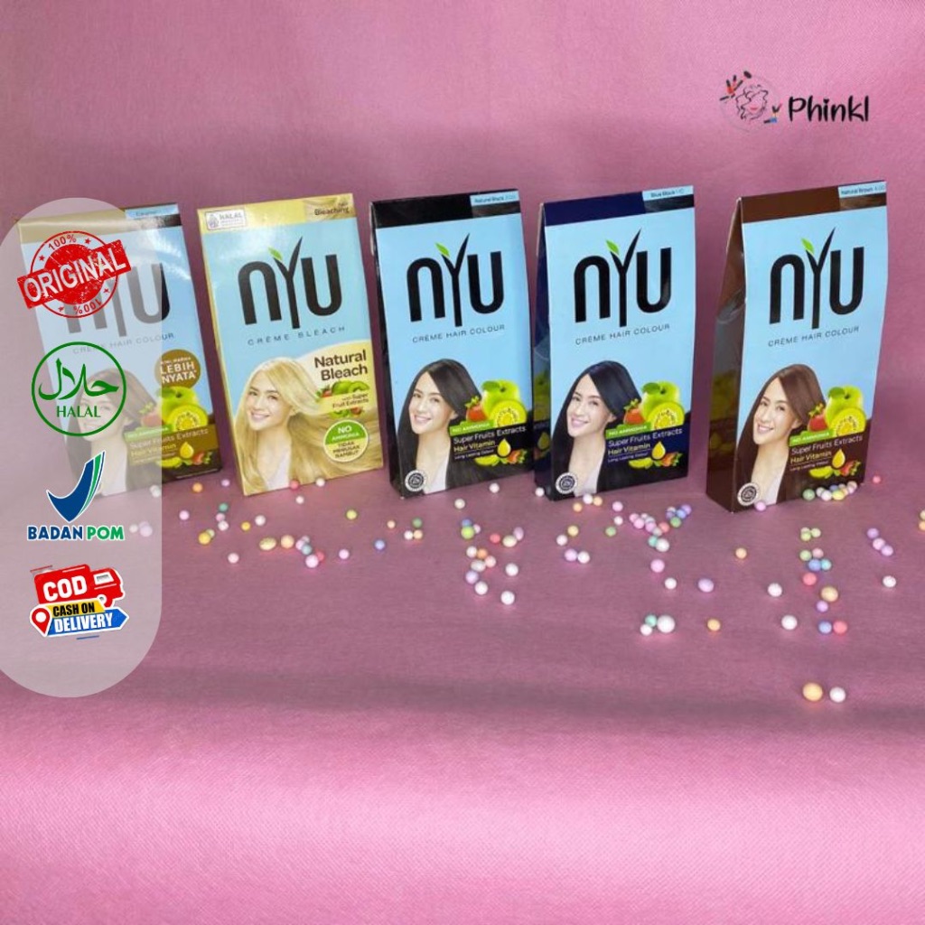 Jual `ღ´ PHINKL `ღ´ NYU Hair colour pewarna rambut awet BOX semir ...