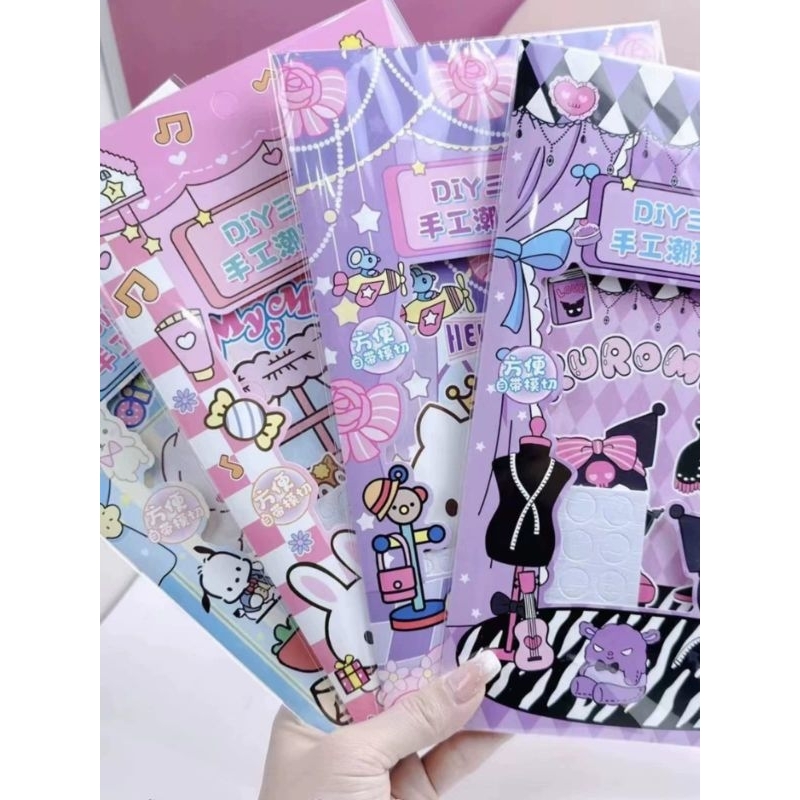 Jual Buku Frame DIY 3 Dimensi Sanrio Hello Kitty, Cinnamoroll, My ...