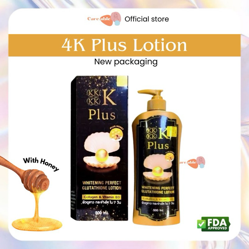 Jual 4K PLUS 5X WHITENING PERFECT GLUTATHIONE LOTION 500ML | Shopee ...