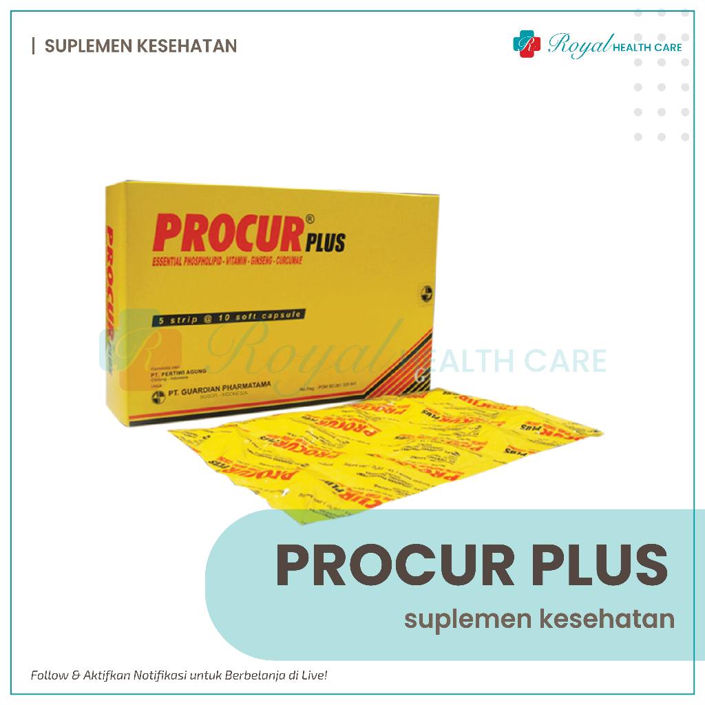 Jual PROCUR PLUS KAPLET Untuk Menjaga Fungsi Hati | Shopee Indonesia