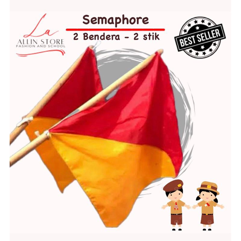 Jual Bendera Semaphore 2 Stik 2 Pramuka | Shopee Indonesia