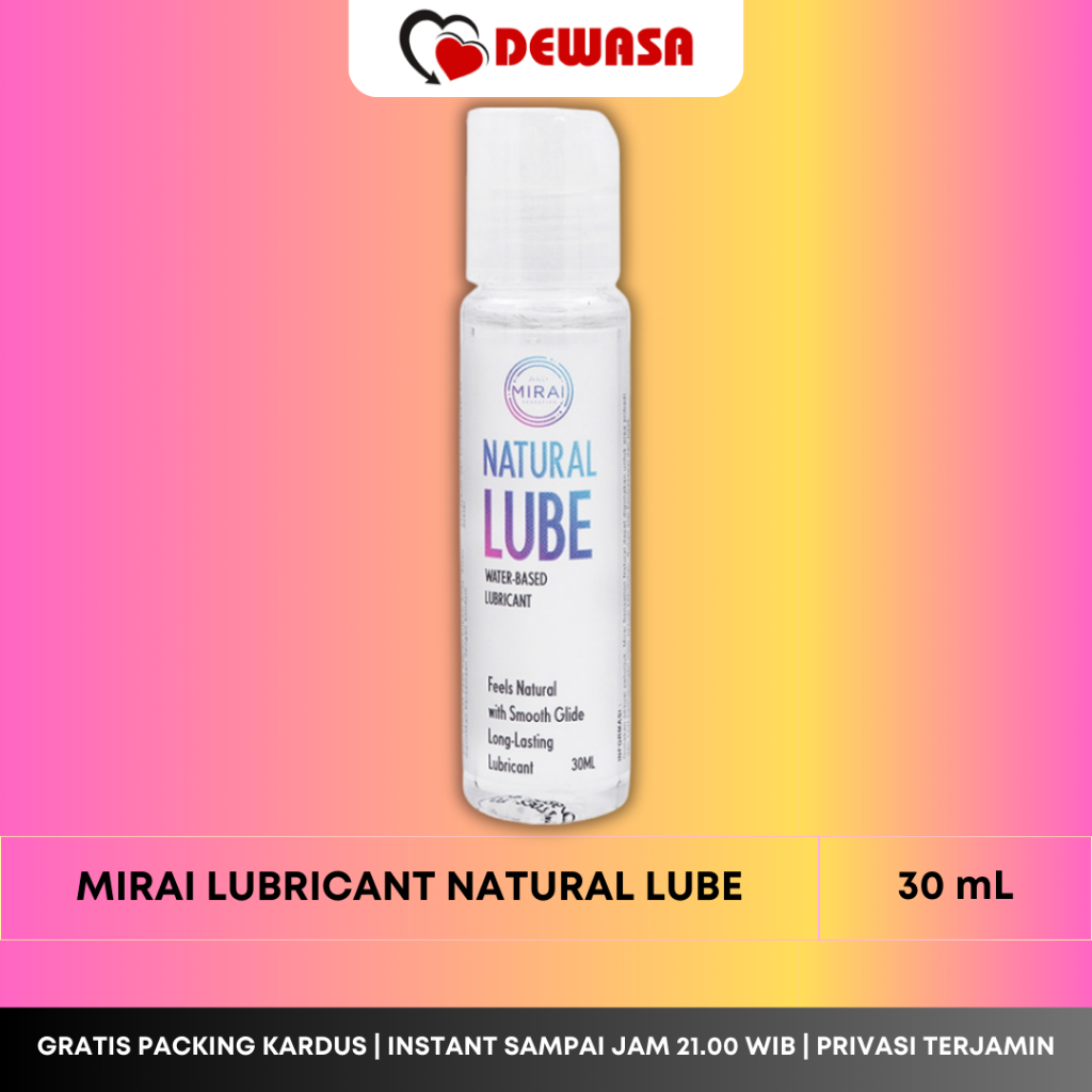 Jual MIRAI Lubricant Natural Lube - 30 mL | Water-Based Pelumas | Shopee Indonesia