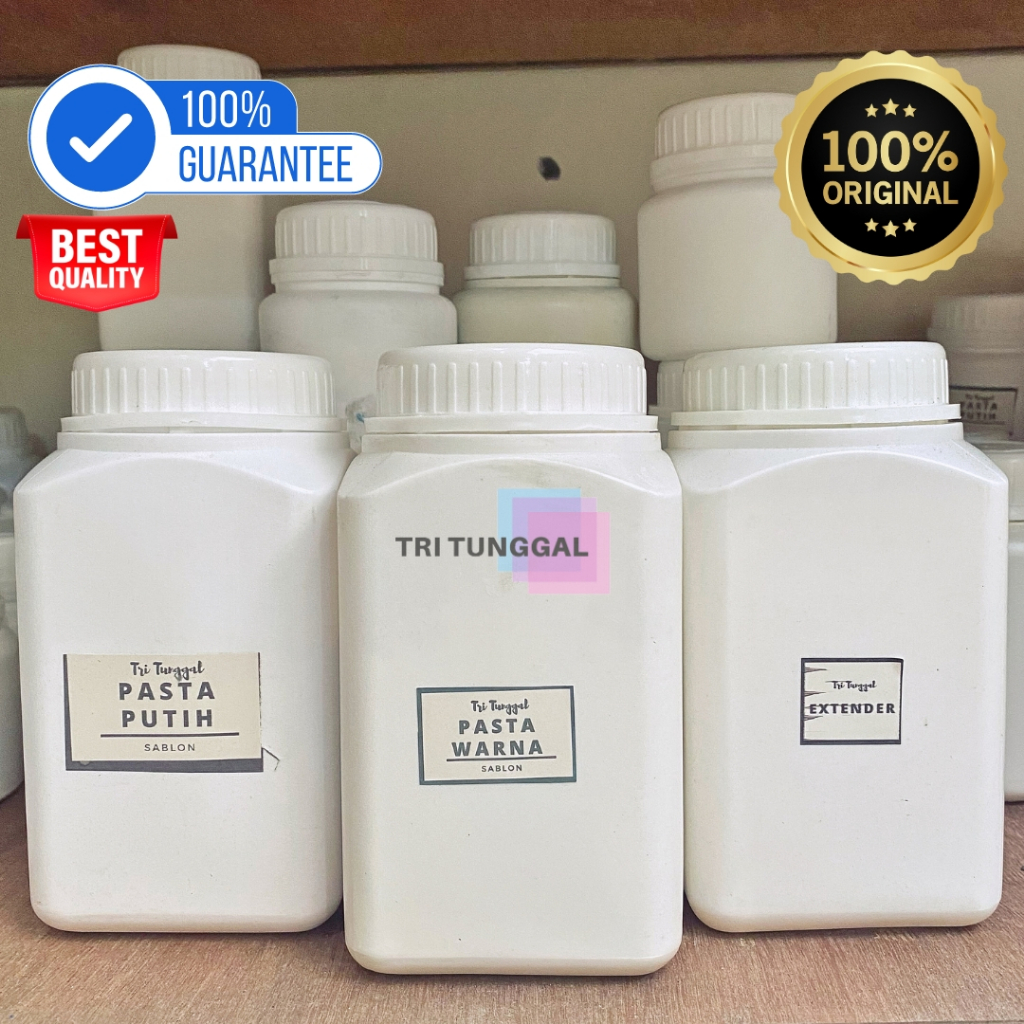 Jual Pasta Warna Putih Extender Sablon Rubber 1kg 1 kg Kilogram White ...