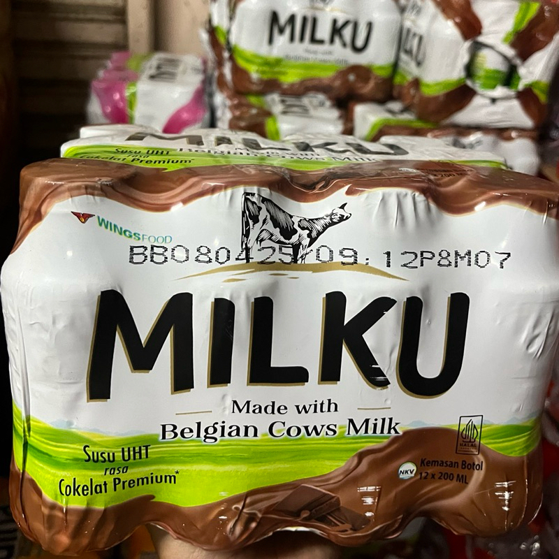 Jual TERMURAH !!SUSU MILKU SUSU UHT RASA COKELAT COKLAT 200ML ISI 12PCS ...