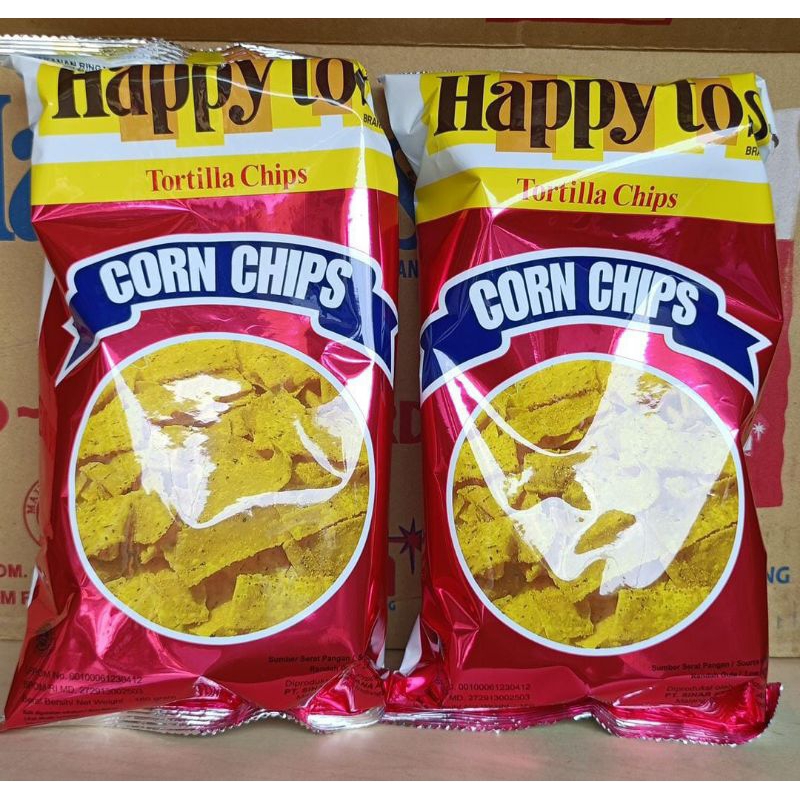 Jual HAPPY TOS MERAH CORN CHIPS MERAH 140 GR | Shopee Indonesia