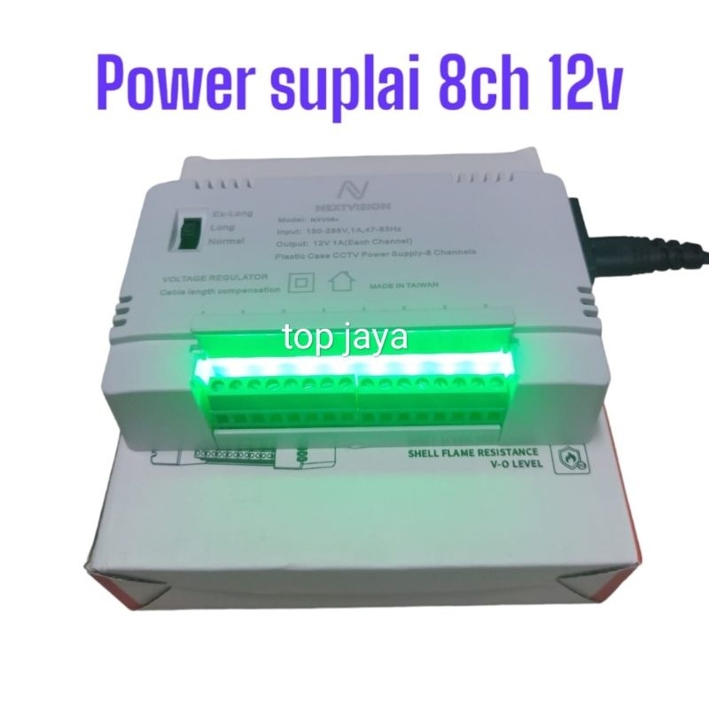 Jual Power Supply CCTV 8 Channel Adaptor 8 Kamera CCTV 12V - PSU 8CH ...