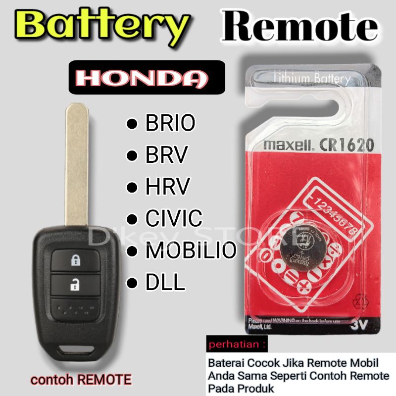 Jual Baterai Battery Batre Batrai Batre Kunci Remote Remot Mobil Honda ...