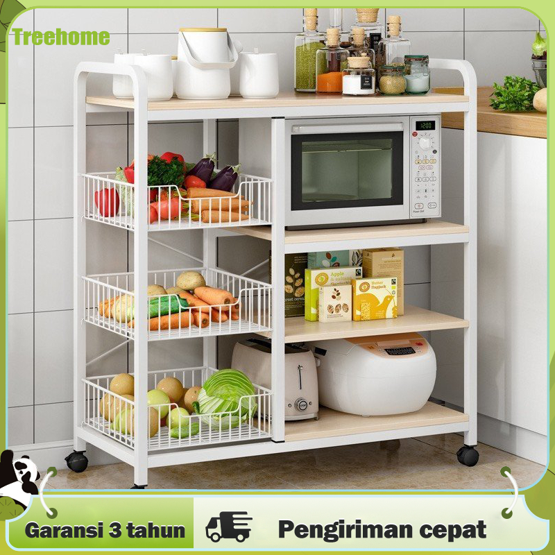 Jual Rak dapur kelas atas 3/4/5 lantai Rak serbaguna Rak microwave ...