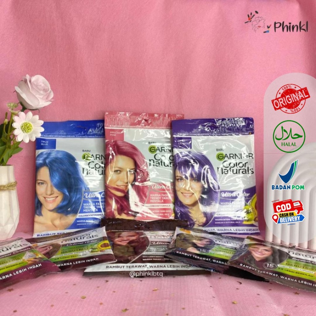Jual `ღ´ PHINKL `ღ´ Garnier colour hair sachet coloring semir rambut ...
