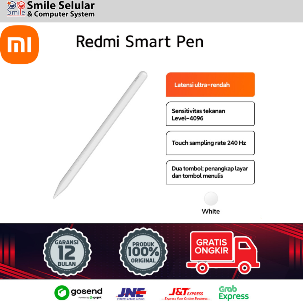 Jual Xiaomi Redmi Smart Pen | Compatible Model | Touch sampling rate ...