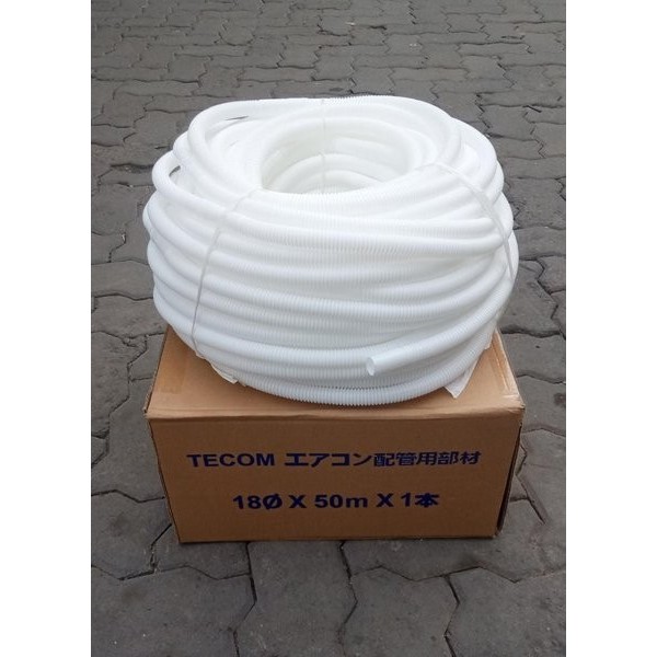 Jual Selang Pembuangan Air / Drain AC / Selang Flexible Tecom 1 Dus 50m ...