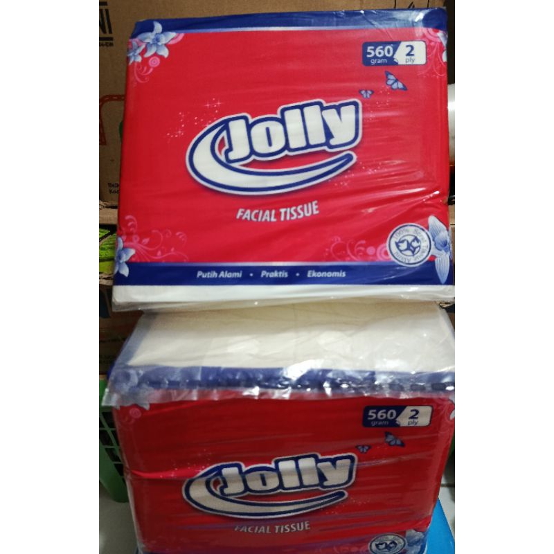 Jual JOLLY FACIAL TISSUE 1PAK , 560 SHEETS 2 PLY | Shopee Indonesia