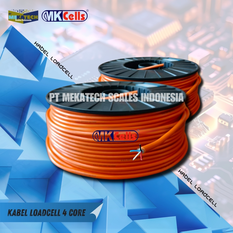Jual Kabel Loadcell indikator Timbangan MKcells 4 core Orange, per ...