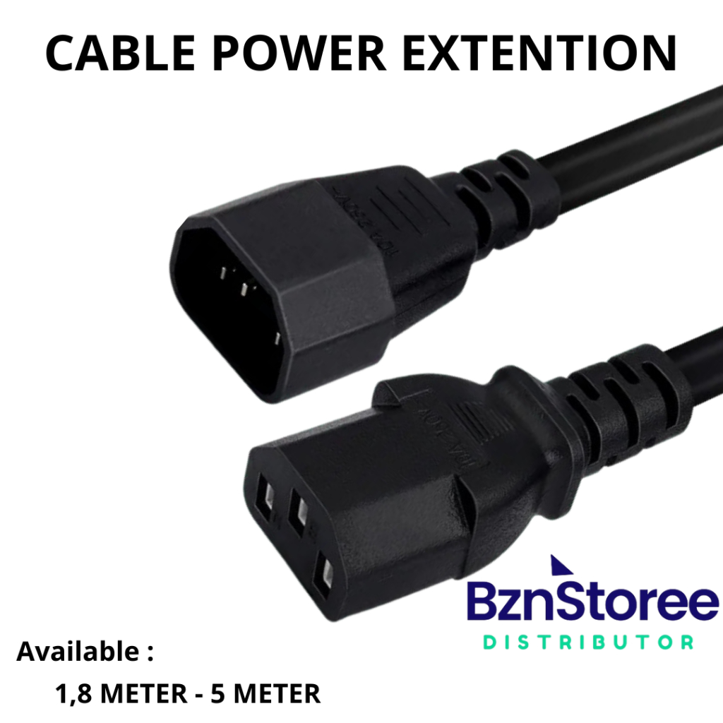 Jual KABEL POWER CPU KE MONITOR / Kabel Power Extension Tebal Bagus ...