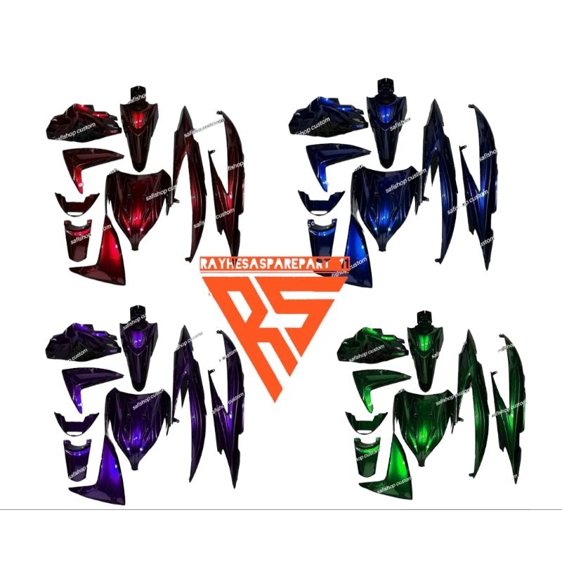 Jual Vario 110 FI repaint Moonlight blue full body halus termurah ...