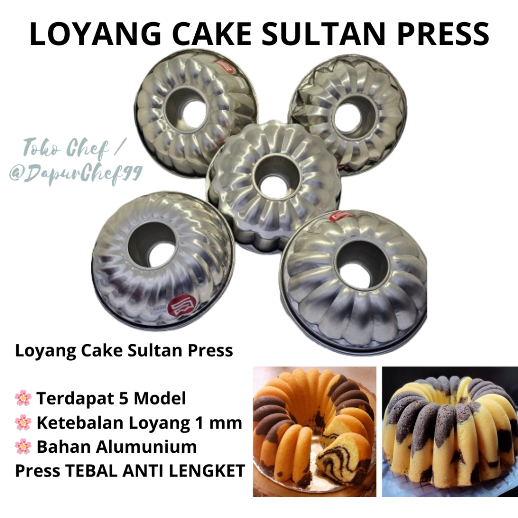 Jual LOYANG KUE SULTAN / LOYANG CAKE SULTAN / LOYANG MARBER STAINLES ...