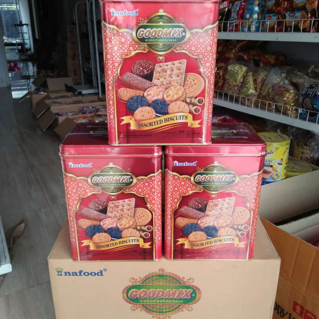 Jual ASSORTED BISCUITS GOOD MIX INAFOOD 650 GR/ BISCUIT KALENG/ GOODMIX ...