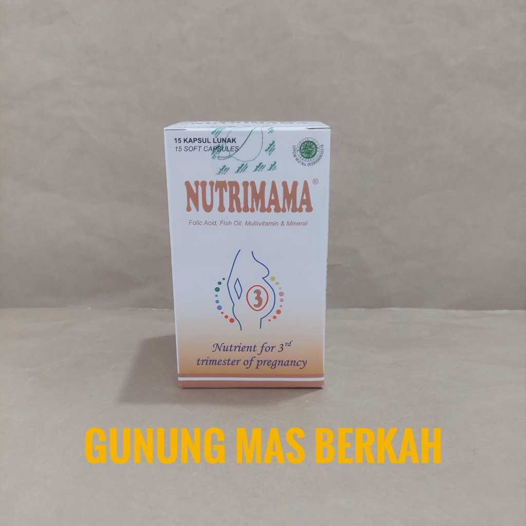 Jual NUTRIMAMA Nutrimama 3 isi 15 Softgels - Suplemen dan vitamin ibu ...