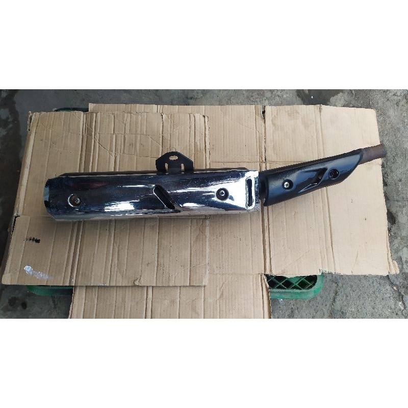 Jual tabung kenalpot celencer knalpot Yamaha Vega r new bekas original ...