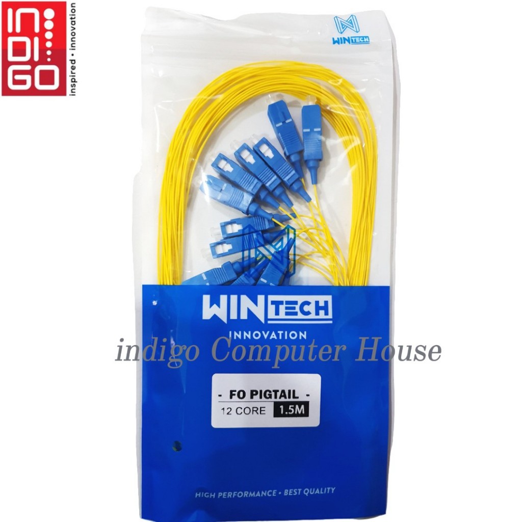 Jual Pigtail SC isi 12 pcs / Kabel Pigtail SC UPC 12 Core Fiber Optic ...