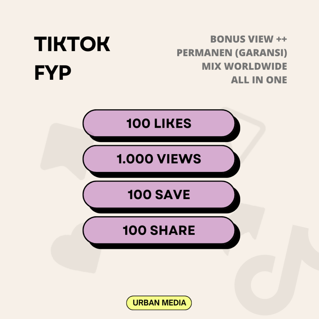 Jual Tiktok Likes Views Save Share Gratis Refill Permanan | Like View Tik Tok Gratis Refill ...